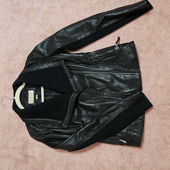 Michael Kors | Jackets & Coats | Michael Kors Leather Jacket Womans ...